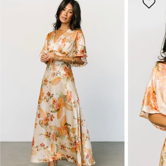 Baltic Born | Dresses | Baltic Born Satin Maxi Dress | Poshmark